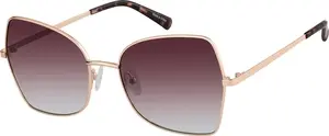 ZENNI Round Stainless Steel Full Rim Sunglasses