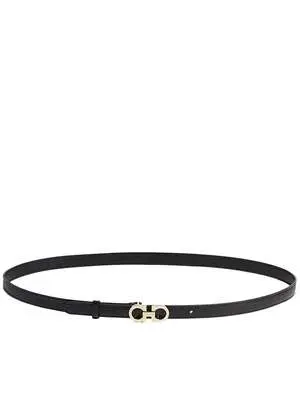 FERRAGAMO Salvatore Ferragamo Reversible Gancini Belt Black