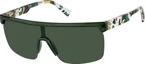 Zenni Racer Shield Sunglasses - Green