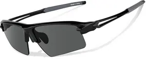 Zenni Round Frame Sunglasses With Plastic Frame - Black With Gray Lenses