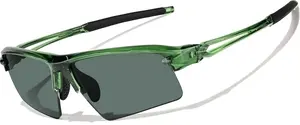Zenni Round Frame Sunglasses Green With Green Lenses