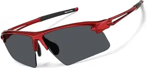 Zenni Round Frame Sunglasses Red