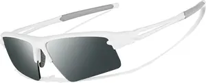 Zenni Round Frame Sunglasses White With Silver Mirror