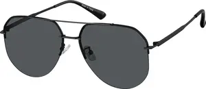 Zenni Aviator Full Rim Sunglasses - Black