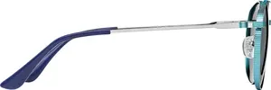 Zenni Aviator Sunglasses With Stainless Steel Full Rim Frame - Blue