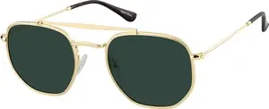 ZENNI Aviator Sunglasses With Stainless Steel Full Rim Frame