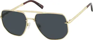 ZENNI Aviator Sunglasses With Stainless Steel Full Rim Frame