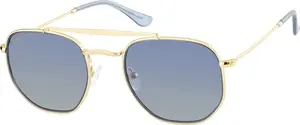 ZENNI Aviator Sunglasses With Stainless Steel Full Rim Frame