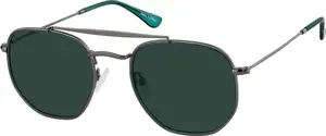 ZENNI Aviator Sunglasses With Stainless Steel Full Rim Frame