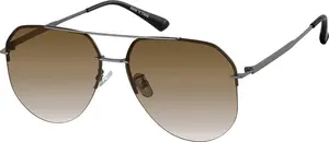 Zenni Aviator Full Rim Sunglasses Gray