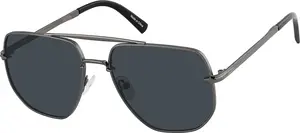 Zenni Aviator Full Rim Sunglasses - Gray