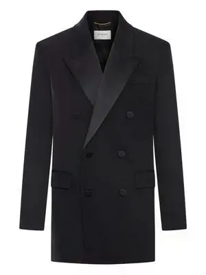 Saint Laurent Double-breasted Peak Lapel Blazer