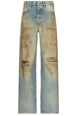 Whiskering Jeans For Men