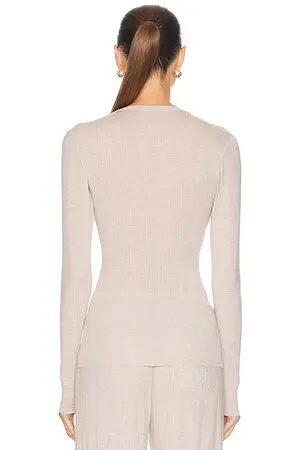 NEGATIVE UNDERWEAR Whipped Henley - Sand