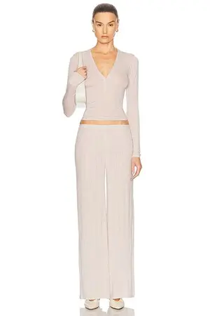 NEGATIVE UNDERWEAR Whipped Henley - Sand