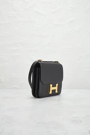 Hermès Epsom Mini Constance 18 Shoulder Bag - Black