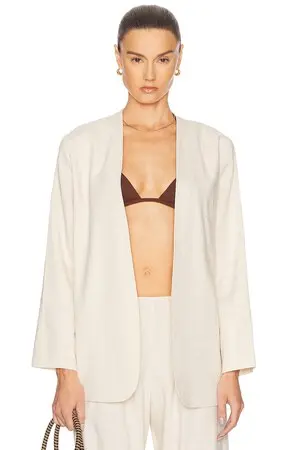 LESET Belle Collarless Blazer