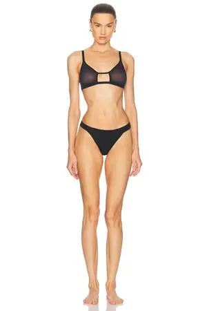 NEGATIVE UNDERWEAR Sieve Cutout Bra - Black