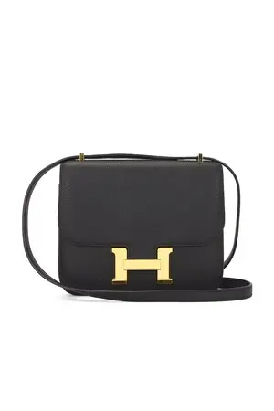 Hermès Epsom Mini Constance 18 Shoulder Bag - Noir