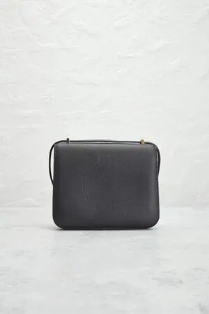 Hermès Epsom Mini Constance 18 Shoulder Bag - Noir