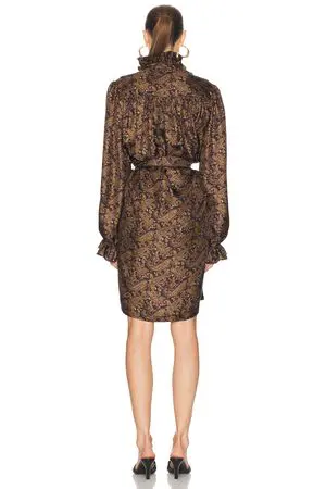 Saint Laurent Belted Mini Dress