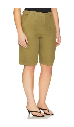 Good American Lite Linen Bermuda Shorts