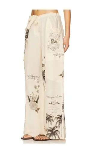 Agua Bendita Wide Leg Printed Pants