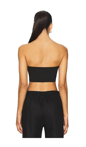 Enza Costa Essential Bandeau Top - Black