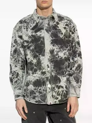 A BATHING APE Tie-dye Long-sleeve Shirt