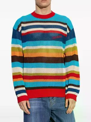 Dsquared2 Striped Cotton Sweatshirt