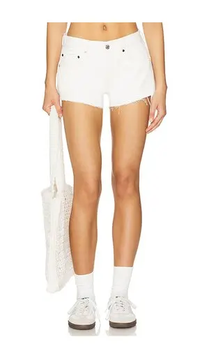Eb Denim Frayed Shorts For Women