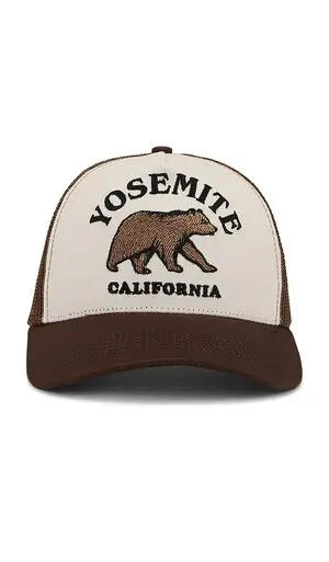 PHILCOS Yosemite California Trucker Hat - Brown & Dark Chocolate