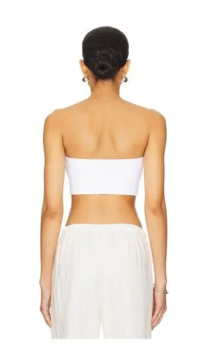 Enza Costa Essential Bandeau Top - White