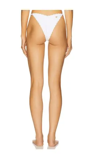 CAPITTANA Rose Bikini Bottom - White