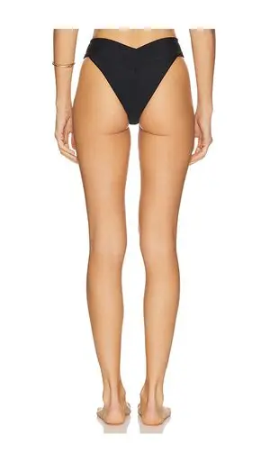 LOVERS AND FRIENDS Raylee Bottom V-neck Bikini Bottom - Black