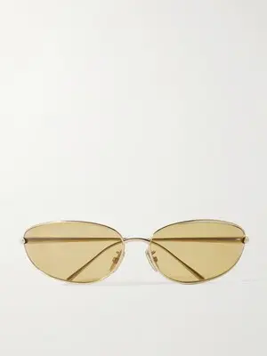 Loewe Oval-frame Sunglasses - Gold
