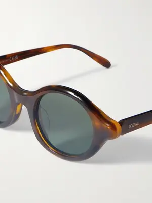 Loewe Round-frame Tortoiseshell Sunglasses