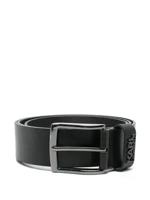 Karl Lagerfeld Leather Belt - Black