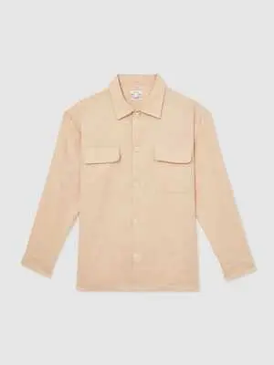 REISS Eze Linen Twin-pocket Overshirt