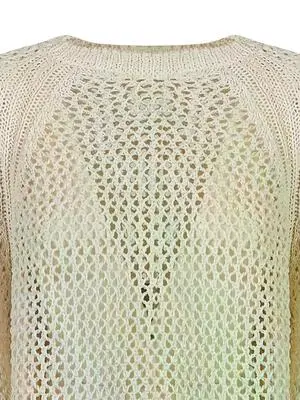 Fabiana Filippi Open-knit Cotton Jumper - Neutrals