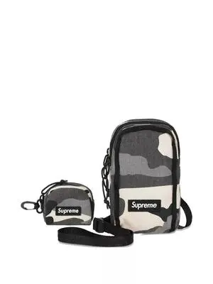 Supreme Logo-patch Snow Camo Camera Bag Set