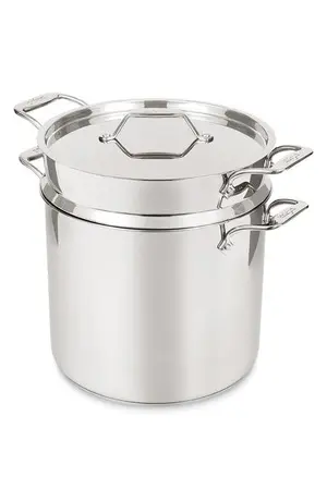 ALL-CLAD Simply Strain 16-quart Stainless Steel Multipot With Insert - Silver