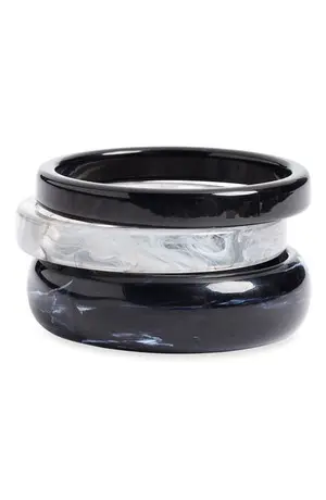Nordstrom Set Of 3 Bangles - Black Multi