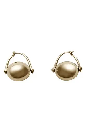 ANNIKA INEZ Ellipse Drop Earrings - Gold