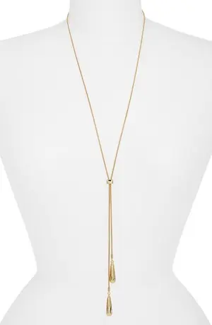 Nordstrom Double Droplet Lariat Necklace