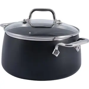 ALL-CLAD Ha1 4-quart Nonstick Soup Pot With Lid - Black