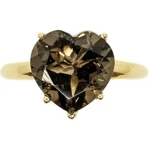 Fry Powers Heart Ring - Smoky Quartz