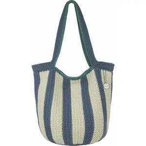 THE SAK 120 Hand-crocheted Tote Bag - Maritime Stripe