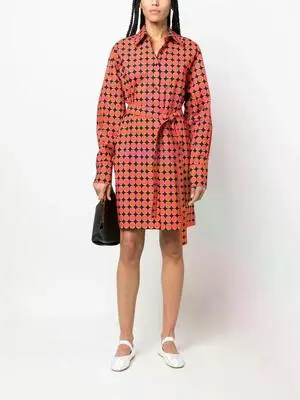 Sportmax Monogram-print Shirt Dress