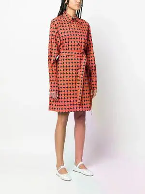 Sportmax Monogram-print Shirt Dress